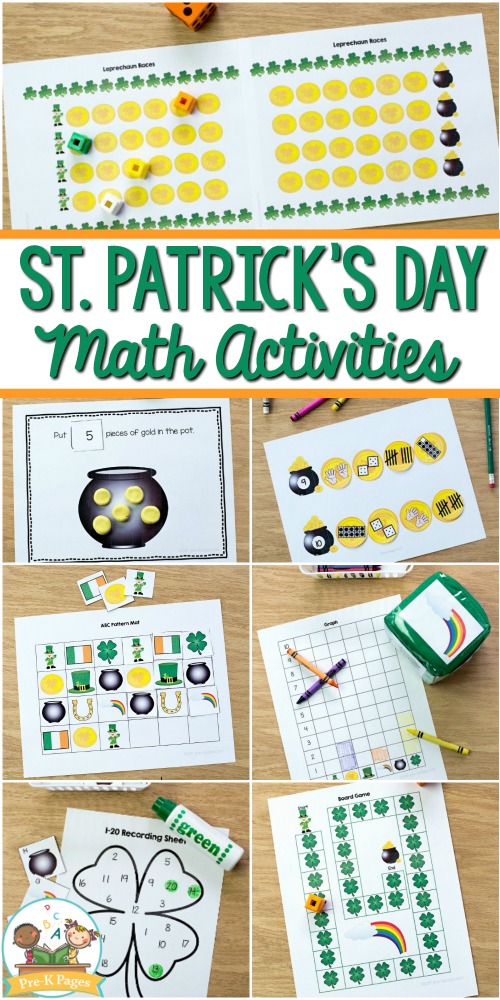 St Patrick s Day Math Activities For Pre K Classroom