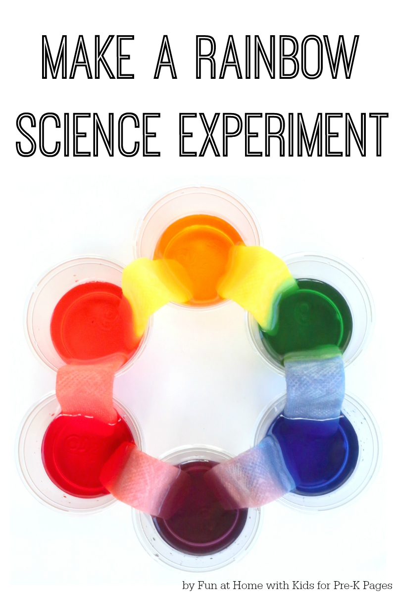 Rainbow Science Experiment For Preschoolers