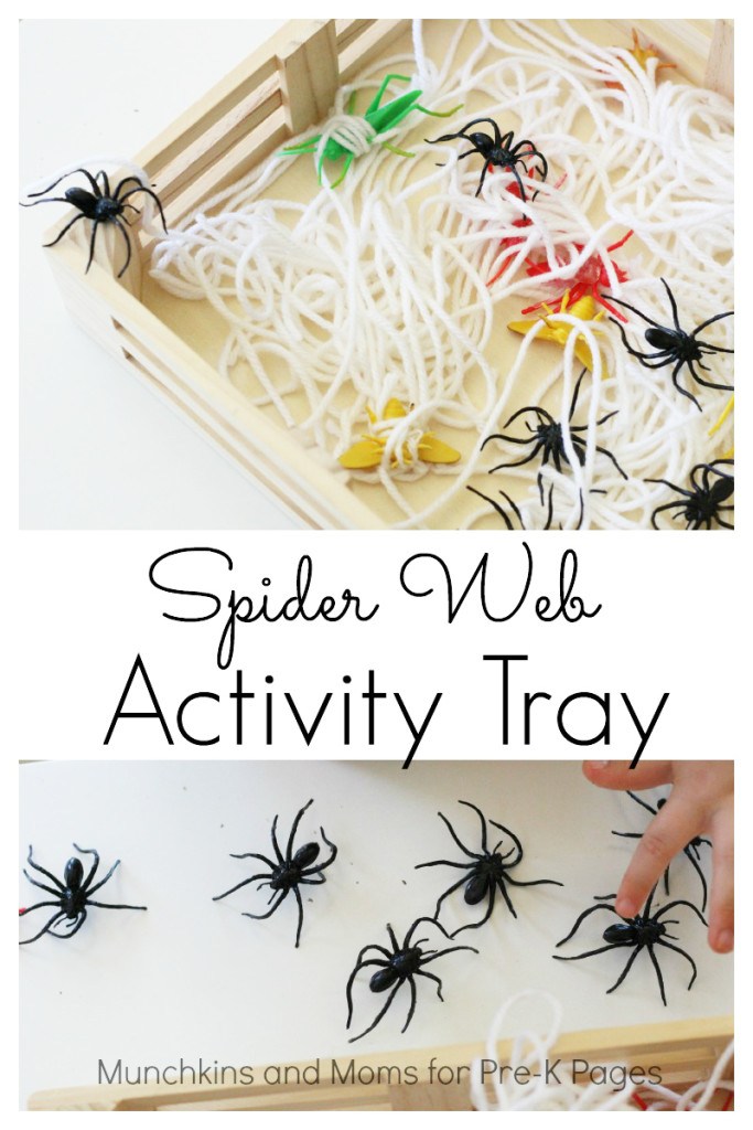Spider Web Sensory Activity Tray