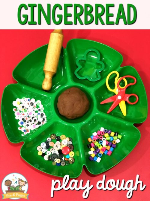 Gingerbread Playdough Recipe for Preschool