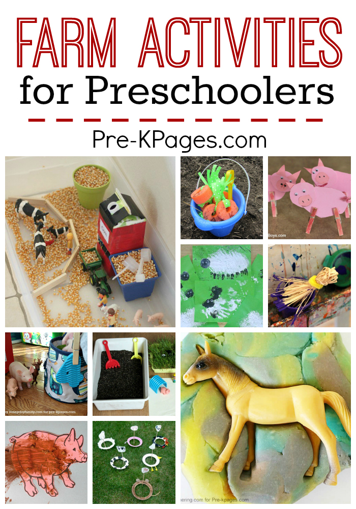 Farm Activities For Preschoolers Pre K Pages