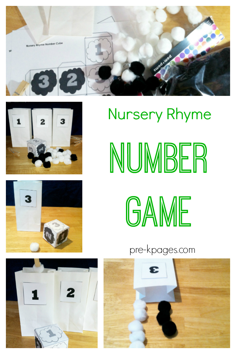 Nursery Rhyme Number Game Pre K Pages Nursery Rhyme Number Game Pre K Pages