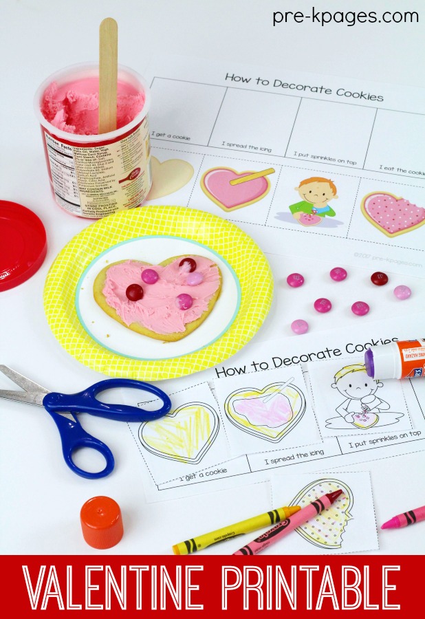 How To Decorate Valentine s Day Cookies Printable Pre K Pages How To Decorate Valentine s Day Cookies Printable Pre K Pages