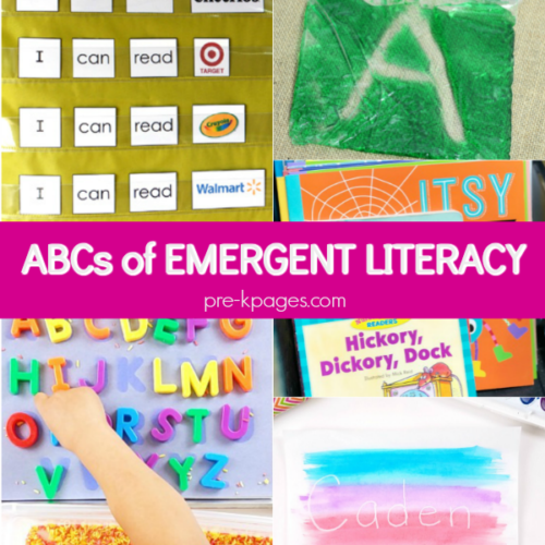 The ABCs Of Emergent Literacy Pre K Pages