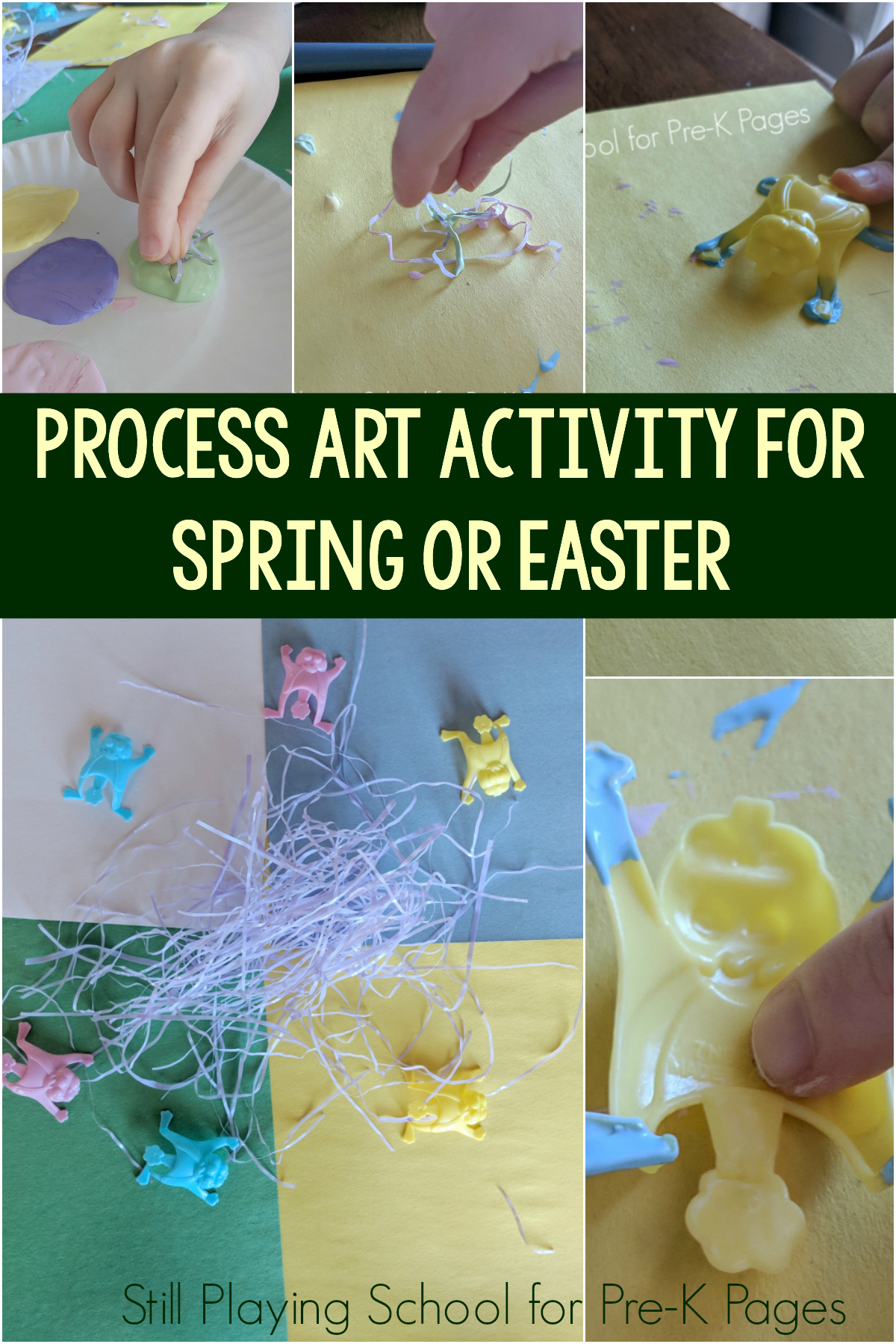 Process Art Painting Activity For Spring Or Easter Pre K Pages
