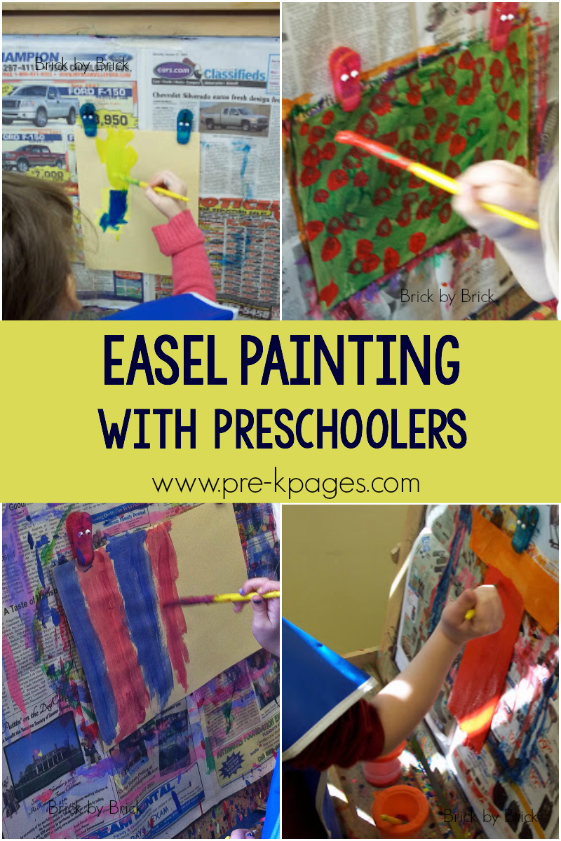 Easel Painting With Preschoolers Pre K Pages Easel Painting With Preschoolers Pre K Pages