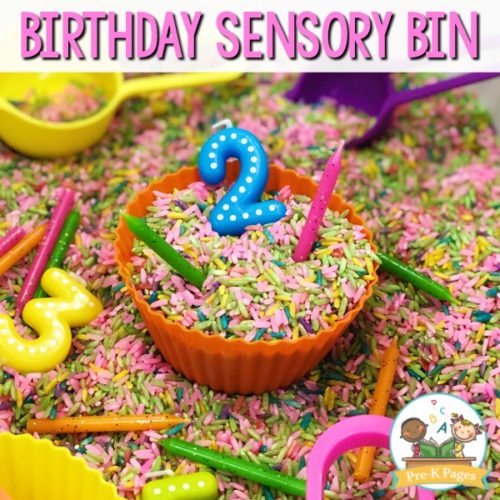 Birthday Sensory Bin for Preschool - Pre-K Pages