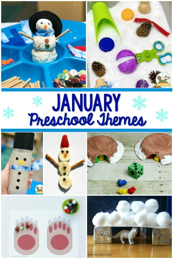 January Preschool Themes Pre K Pages