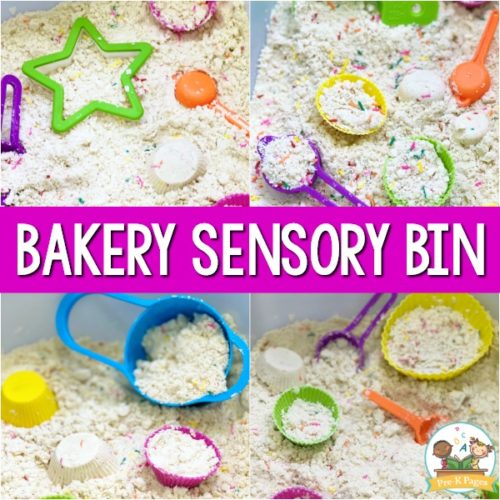 Bakery Theme Cloud Dough Sensory Bin - Pre-K Pages