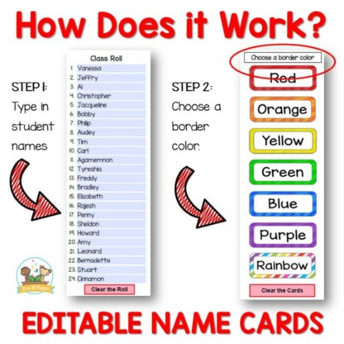 Printable Name Cards