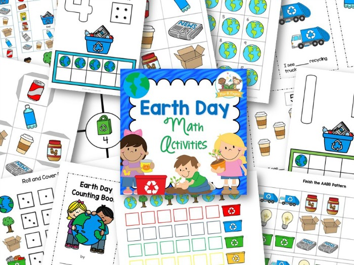 Earth Day Math Pre K Pages