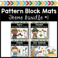 Theme Pattern Block Mats Bundle - Pre-K Pages